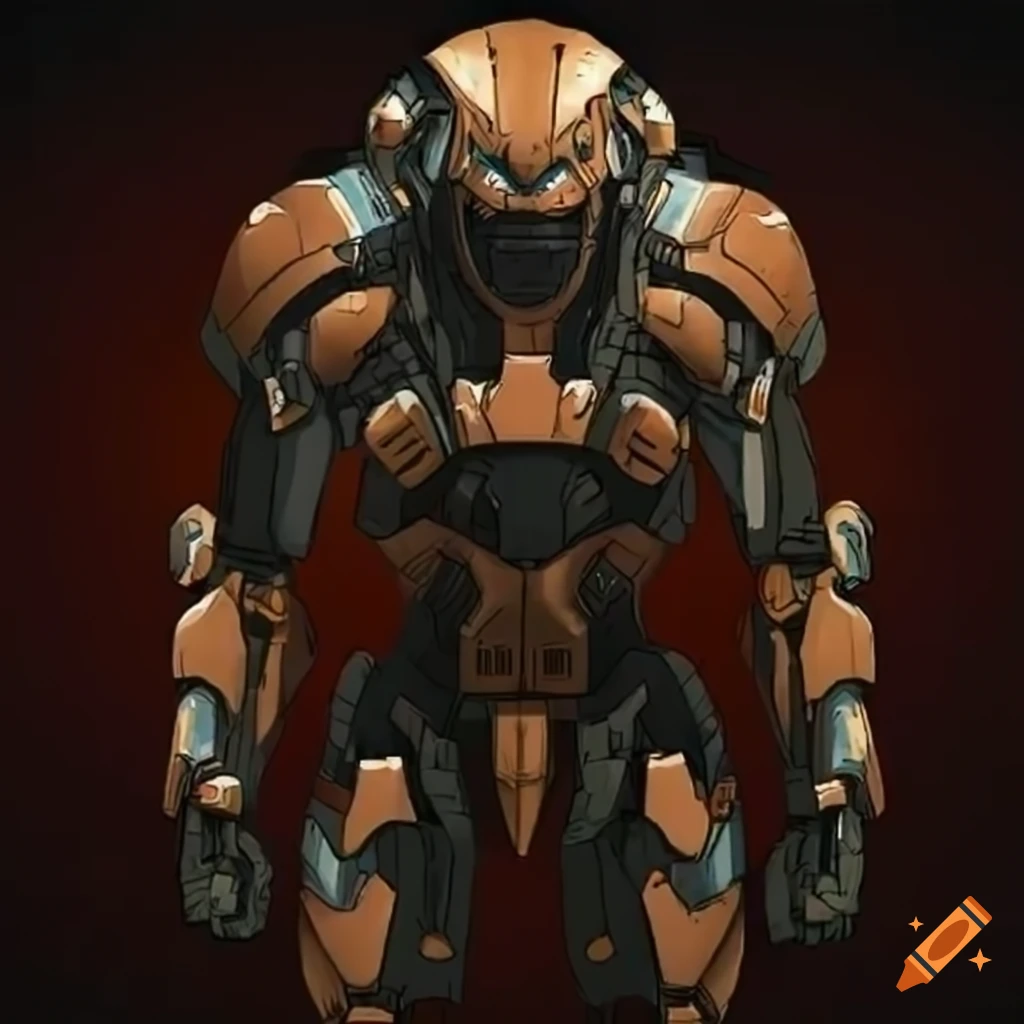 Sleek and powerful mech suit in the avatar series on Craiyon