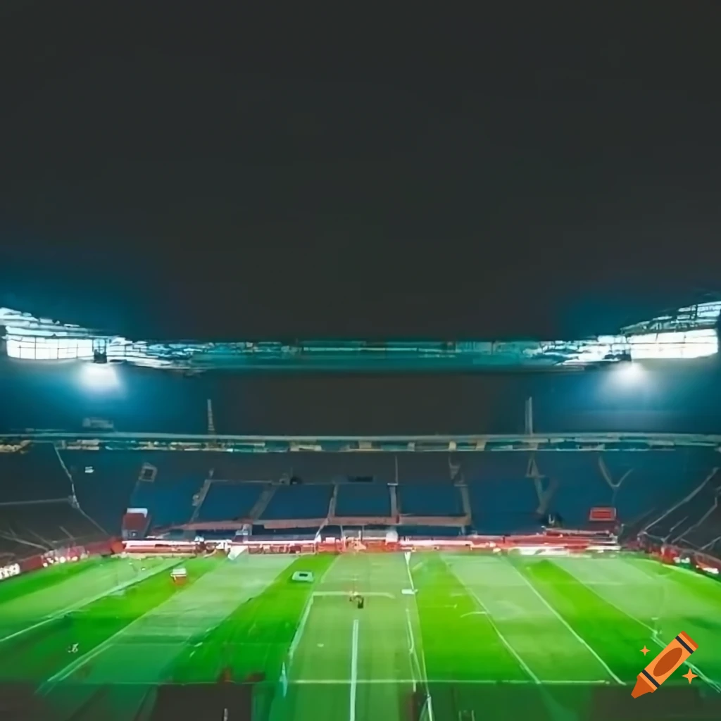 Stadium full of enthusiastic fans during a game on Craiyon
