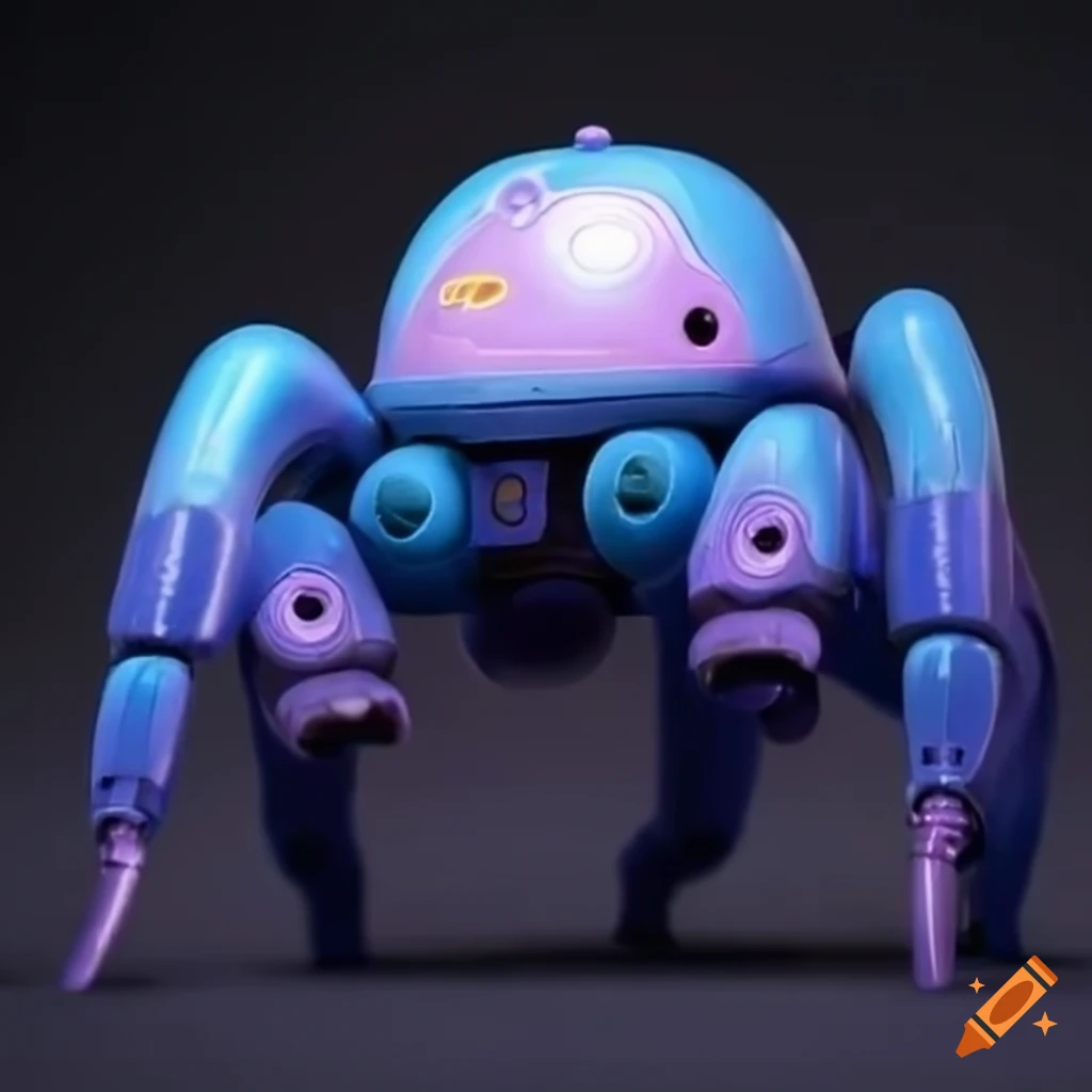 Cute pet robot spider-type tank inspired by ghost in the shell ...