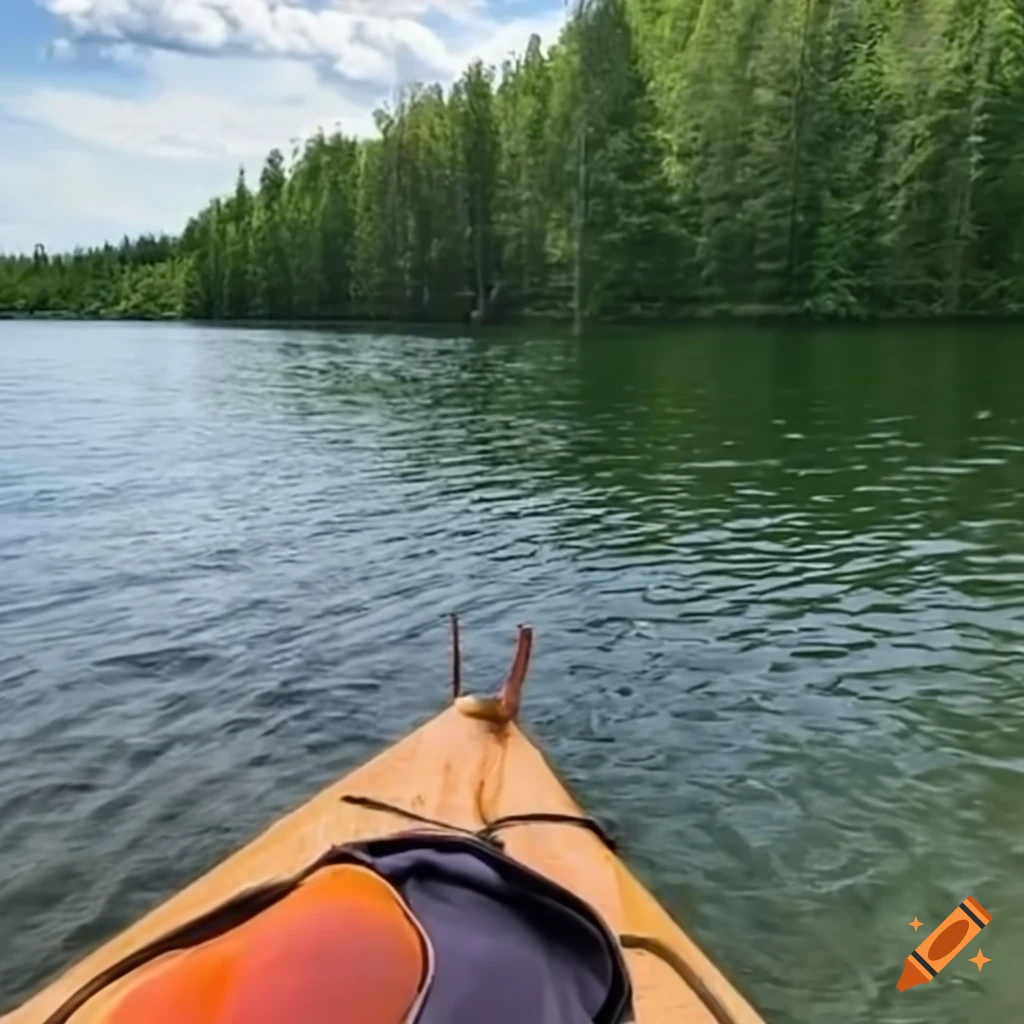 Scenic view of a serene lake on Craiyon