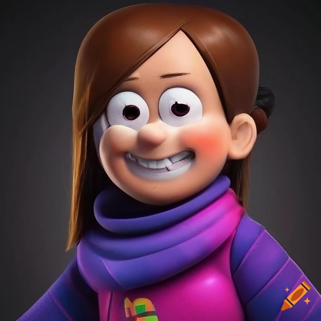 Portrait of mabel pines in high-resolution detail on Craiyon