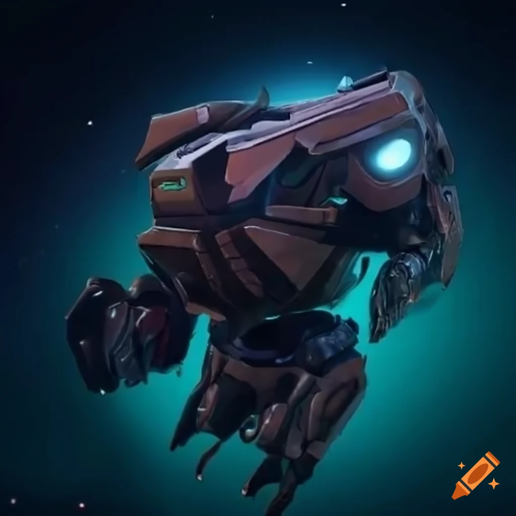 Sleek and powerful mech suited up for action in the Subnautica series ...