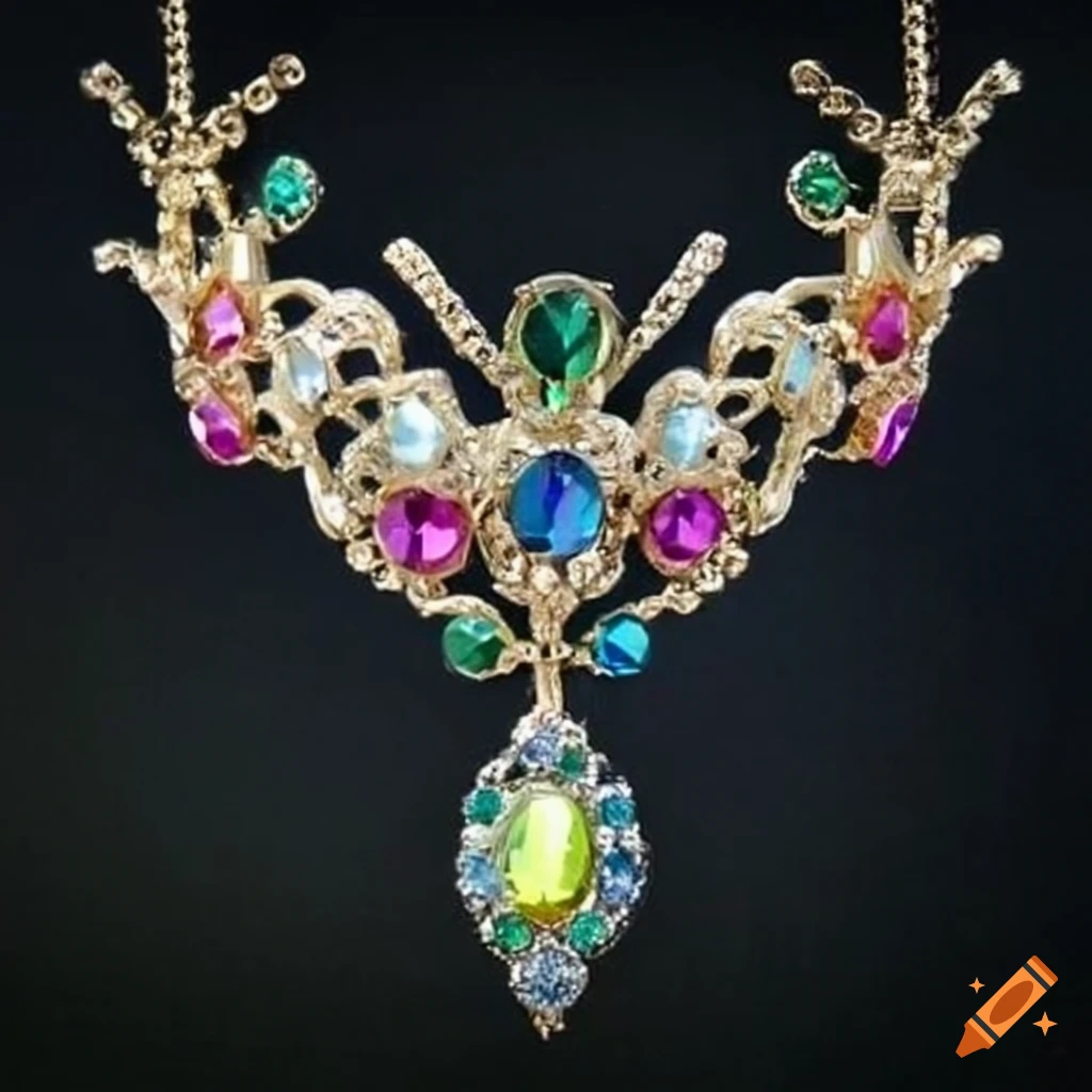 Jeweled circlet worn by a mystical being on Craiyon