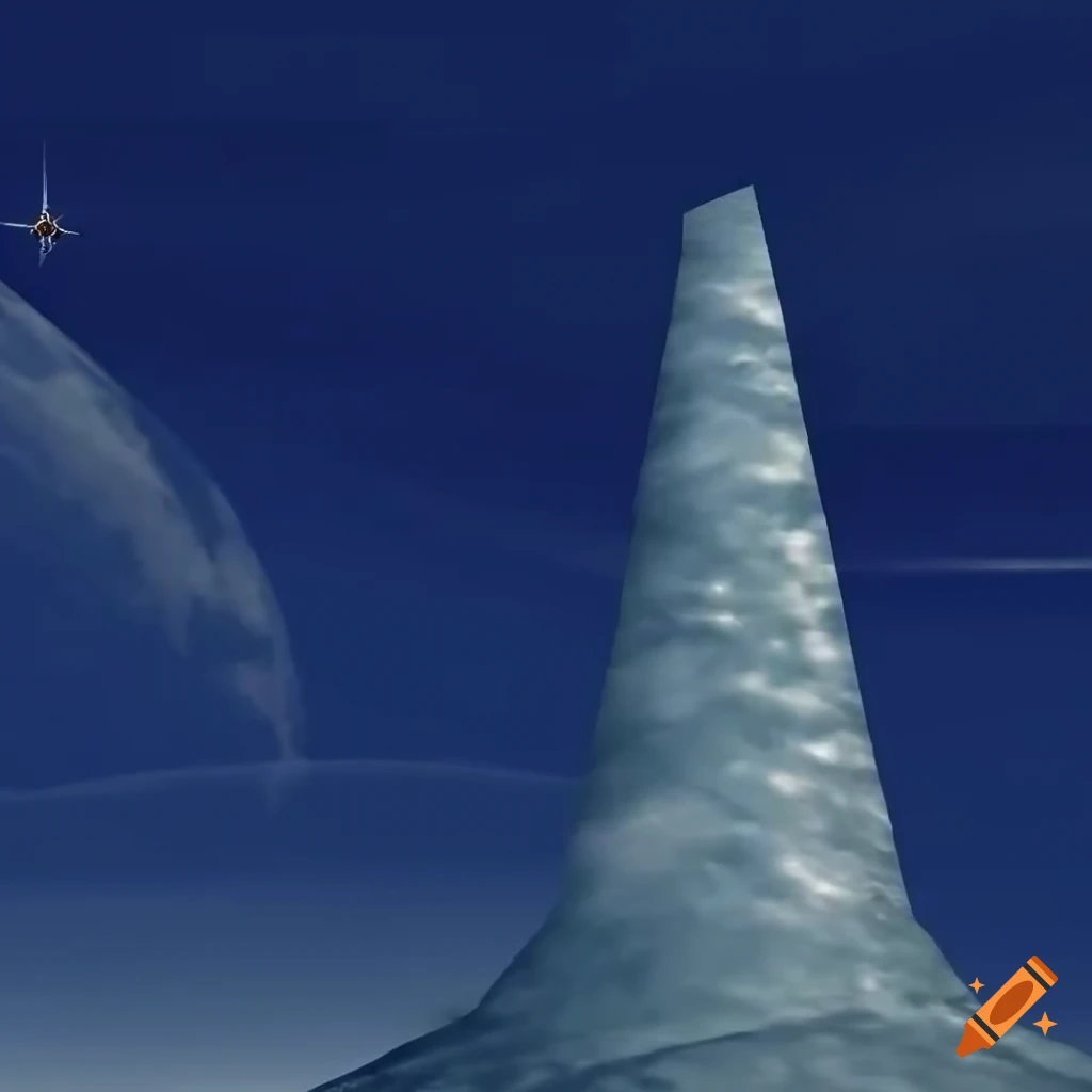 Super Mario 64 Lunar Tower landscape on Craiyon