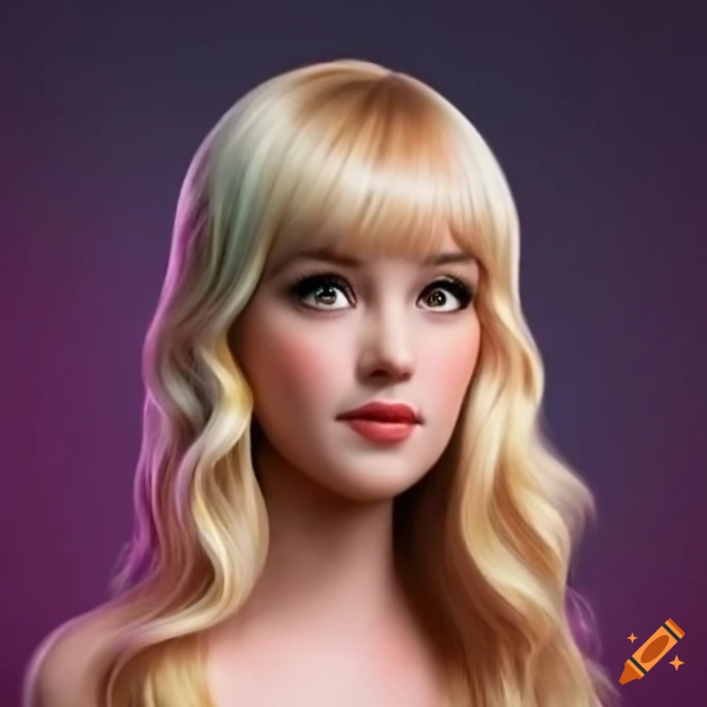 Portrait of Mabel Pines morphing into Princess Peach on Craiyon