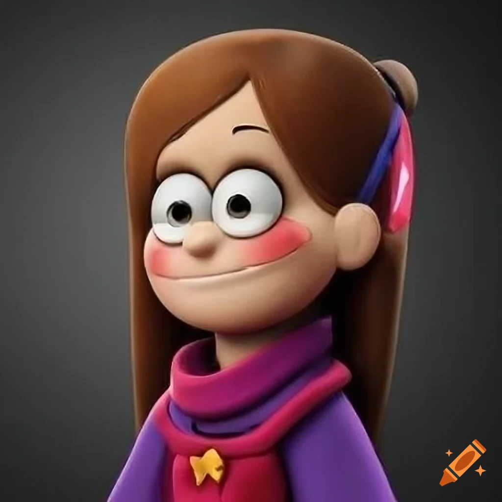 Realistic portrait of mabel pines in high-resolution 8k on Craiyon