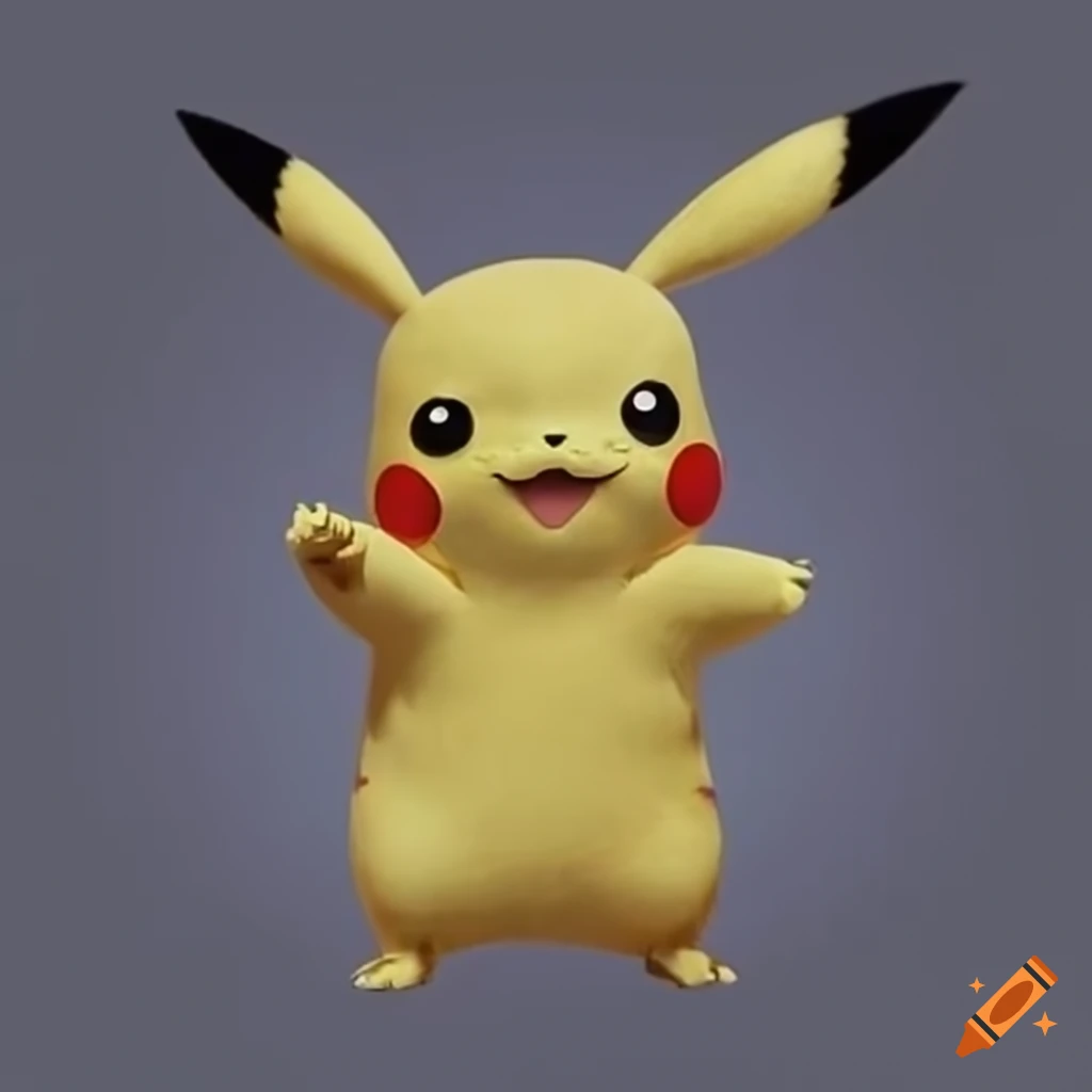 Pikachu character on Craiyon