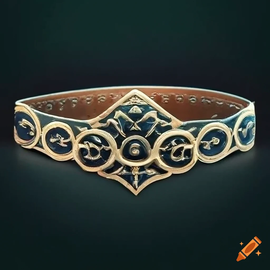 Front view of a noble magic belt on Craiyon