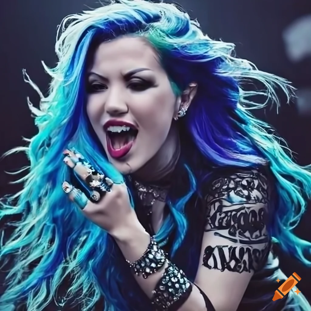 Alissa white gluz from arch enemy on Craiyon