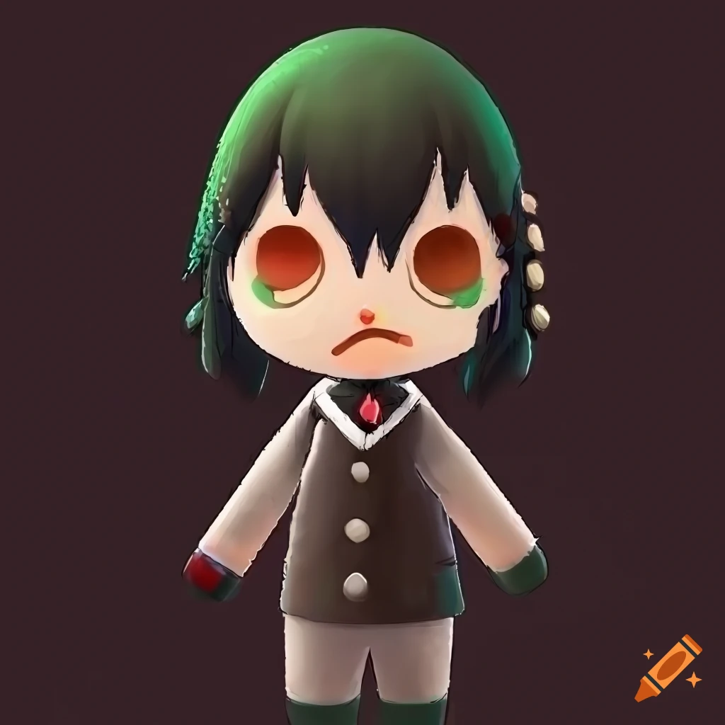 Netzach from lobotomy corporation as an animal crossing villager on Craiyon