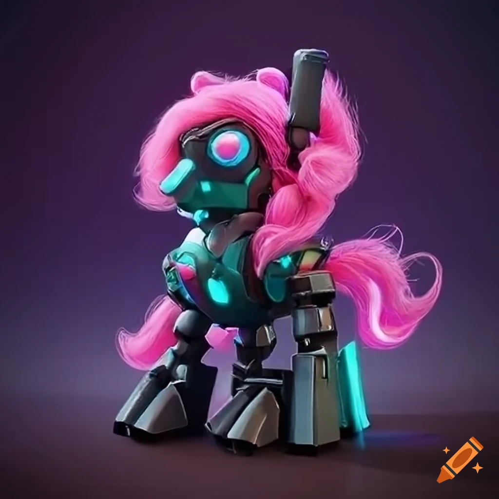 Custom my little pony mech design on Craiyon