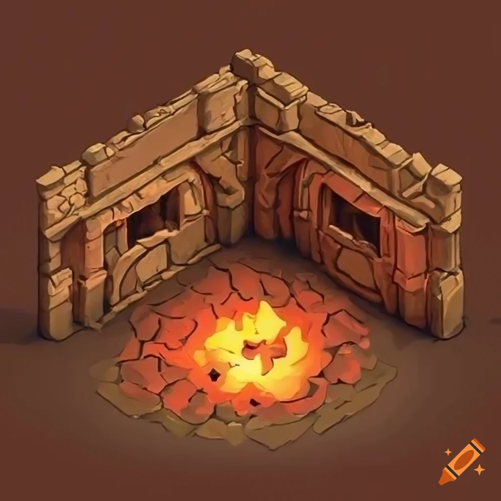 Sandstone rpg tiles in isometric view on Craiyon