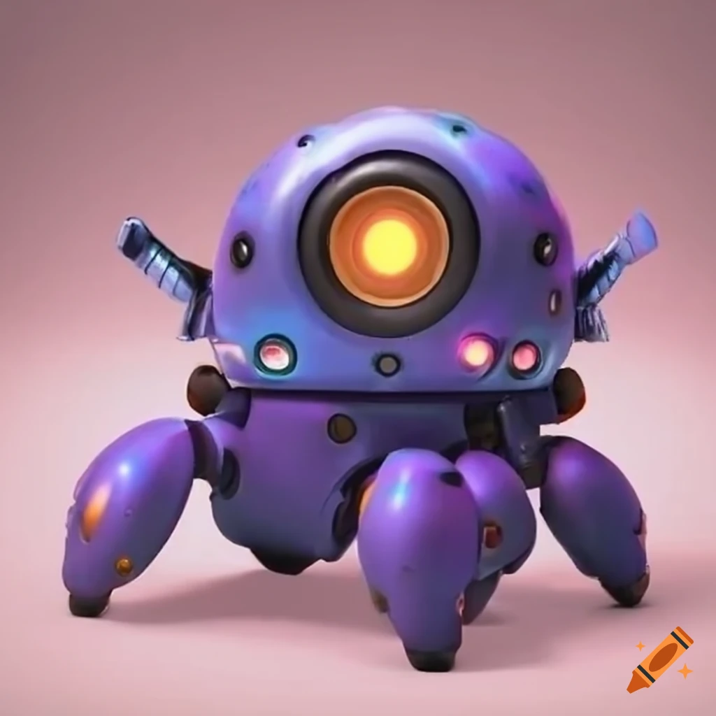 Cute pet robot spider-type tank inspired by ghost in the shell ...
