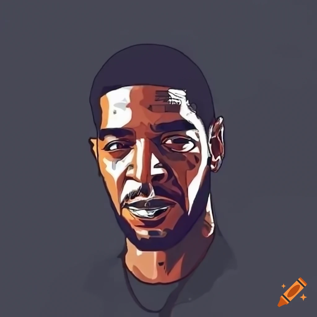 Kid cudi rapper on Craiyon