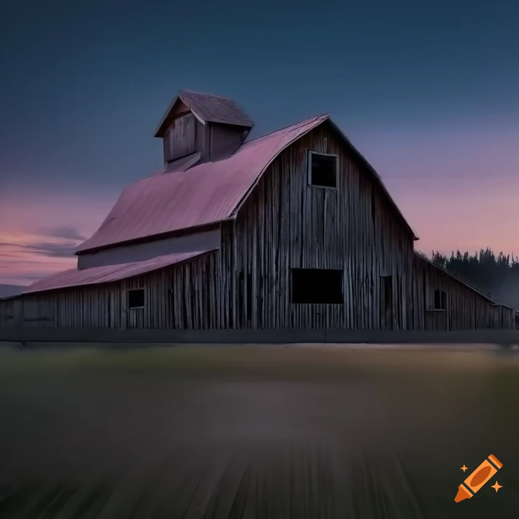 Rustic barn on Craiyon