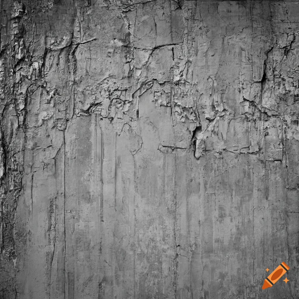 High-quality derelict concrete wall texture in orthographic view on Craiyon