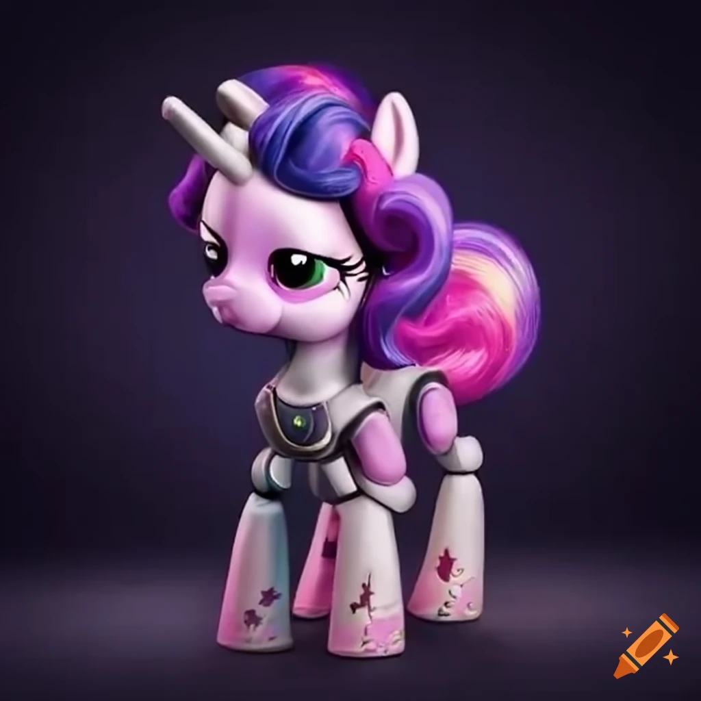 Damaged sweetie belle robot in my little pony universe on Craiyon
