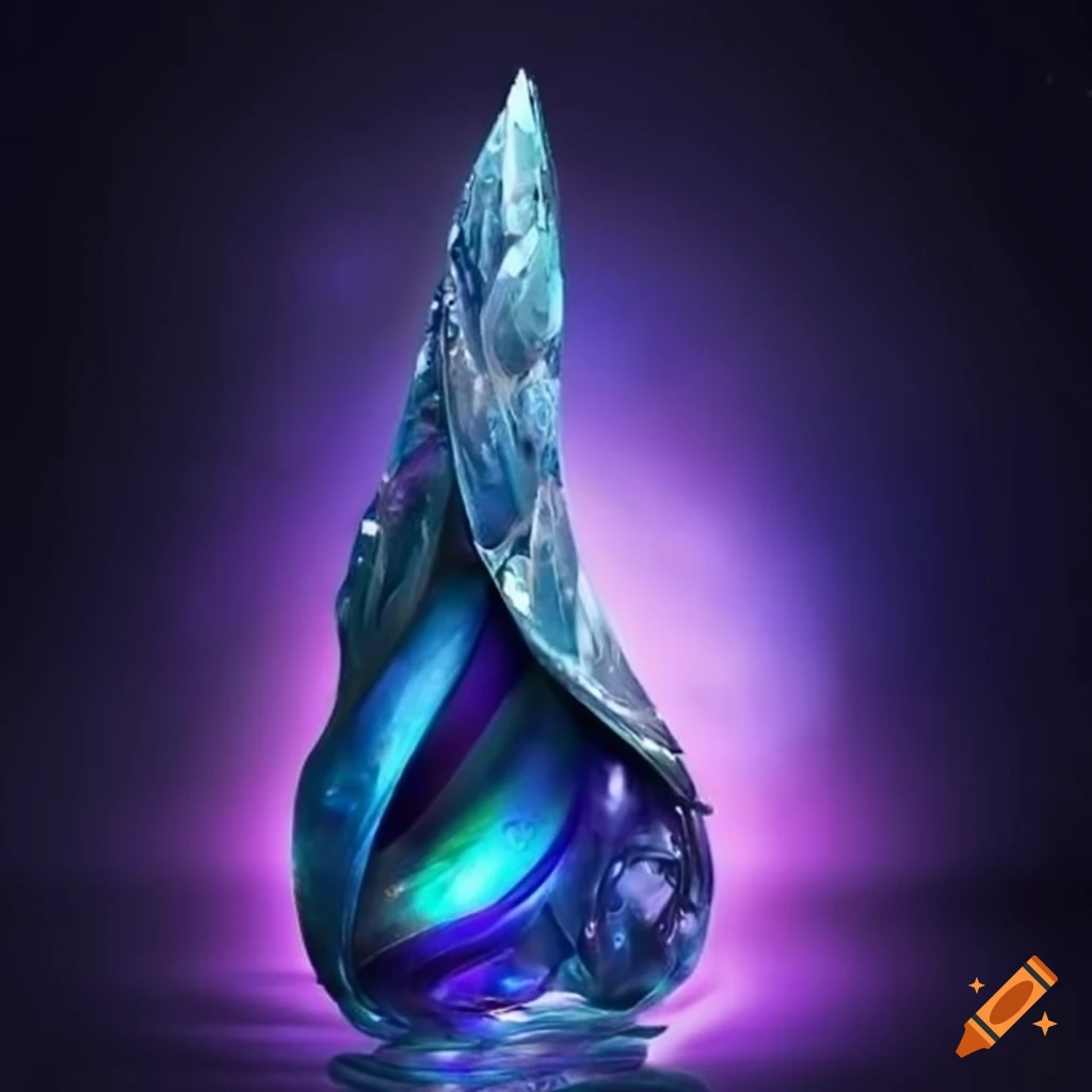 Beautiful crystal chrysalis in a fantasy setting on Craiyon