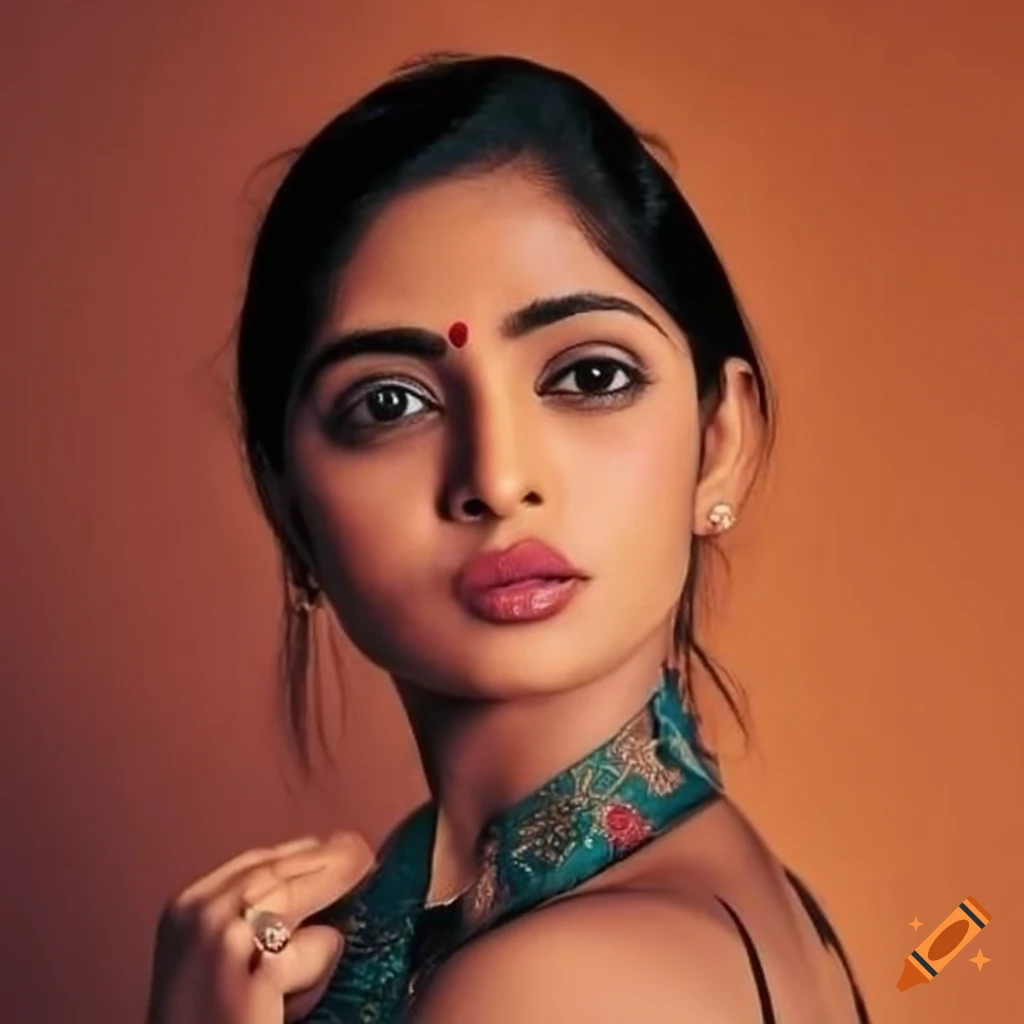 Portrait of a soft-spoken 25-year-old indian female on Craiyon