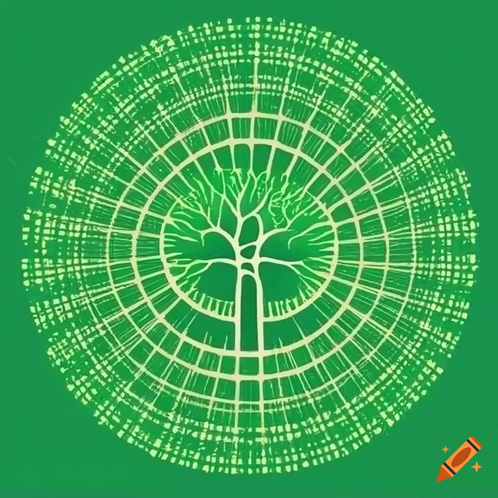 Minimalist three tree vector design in green representing forestry ...