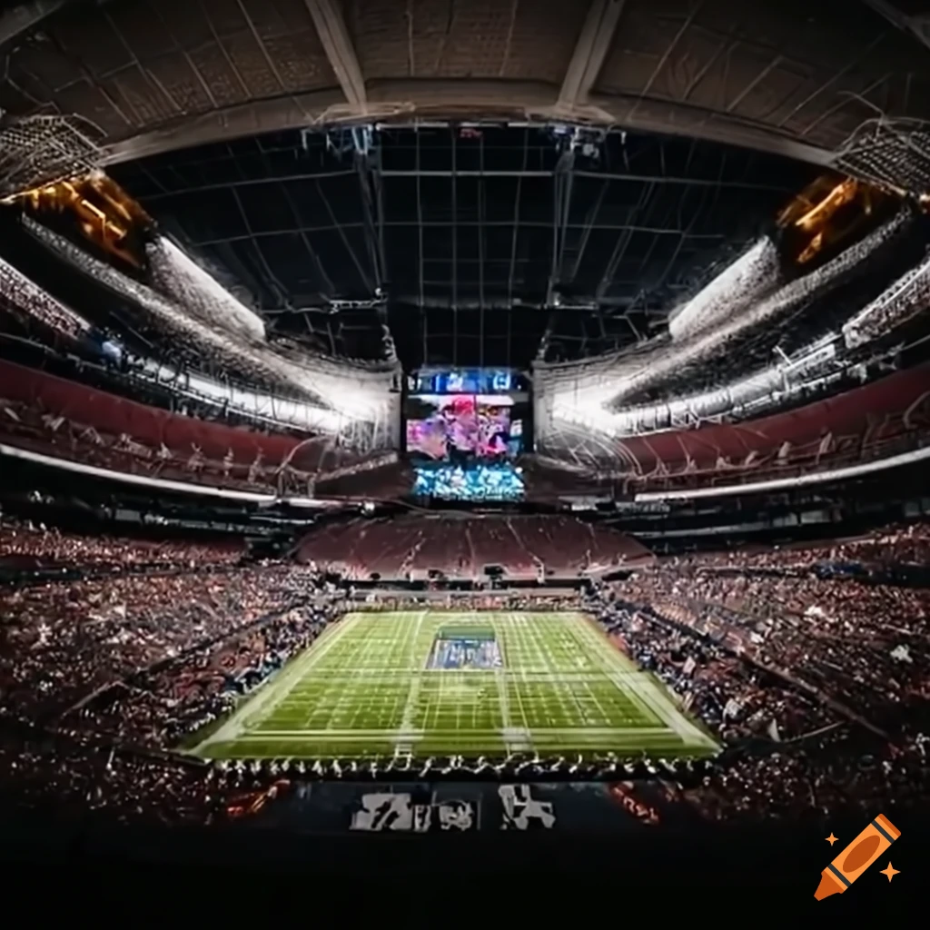 Exterior of super bowl lviii stadium on Craiyon