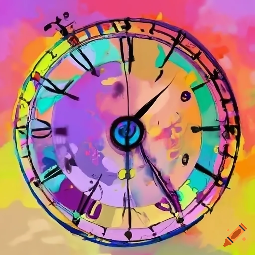 Analog clock on Craiyon