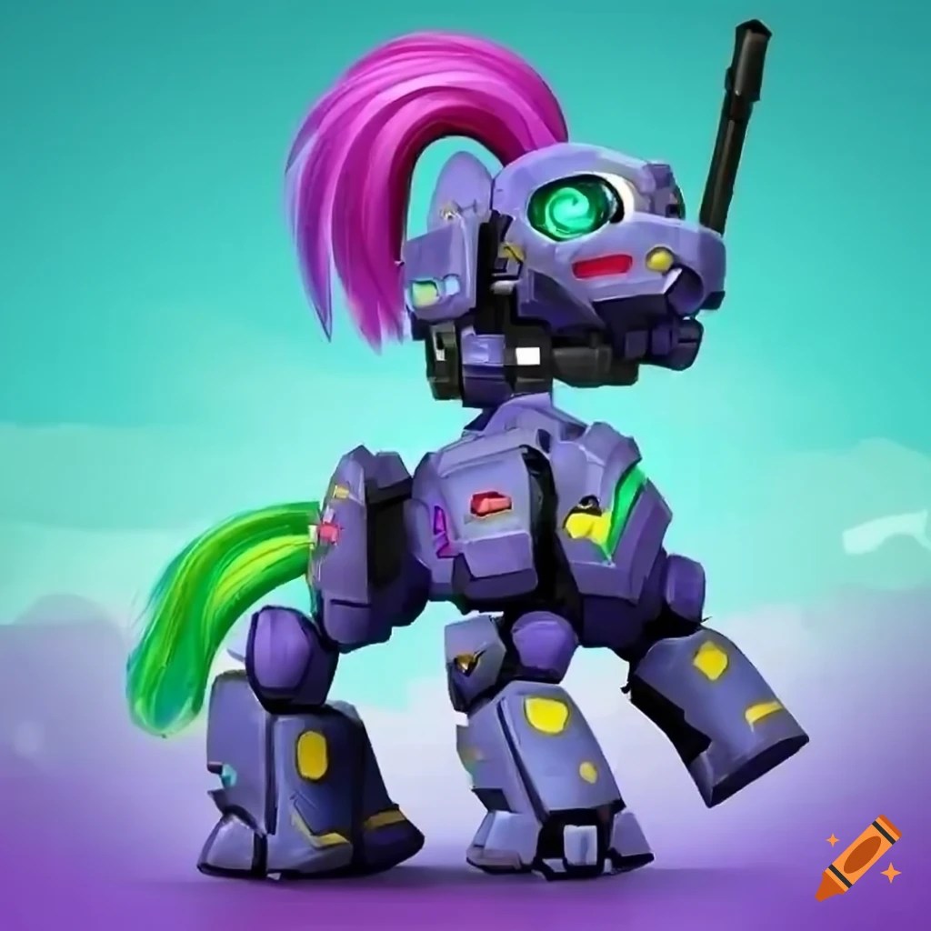 My little pony slick mech on Craiyon