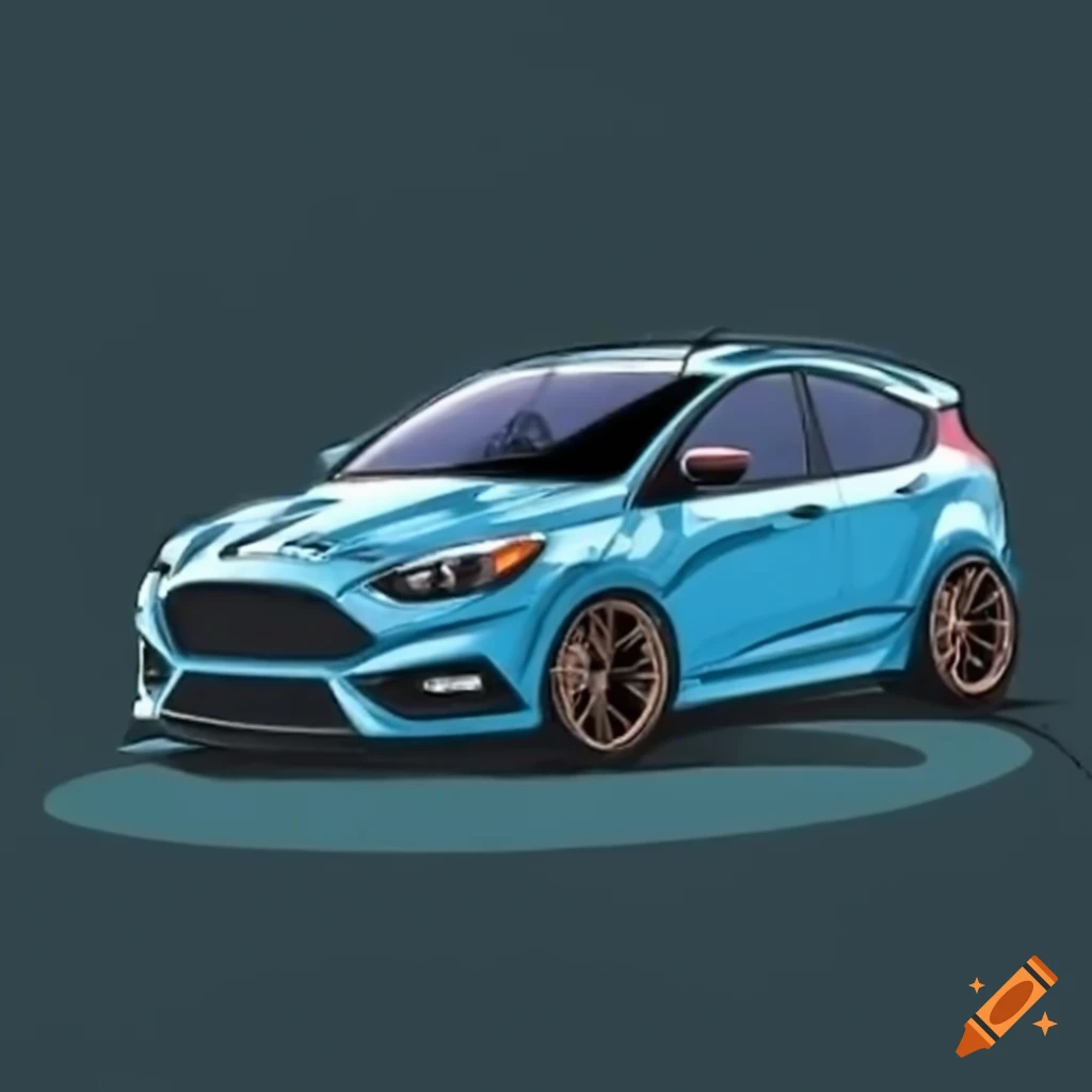 Ford focus st on Craiyon