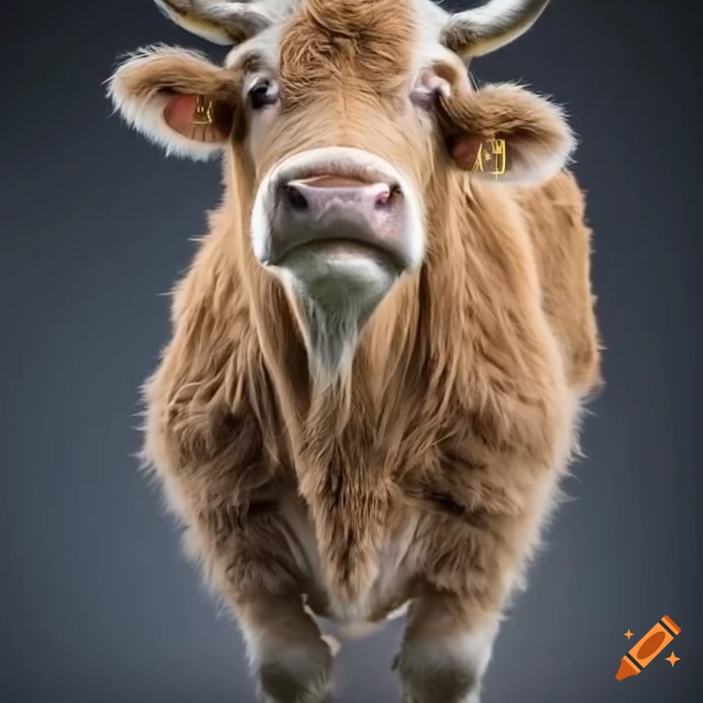 Fuzzy cow on Craiyon