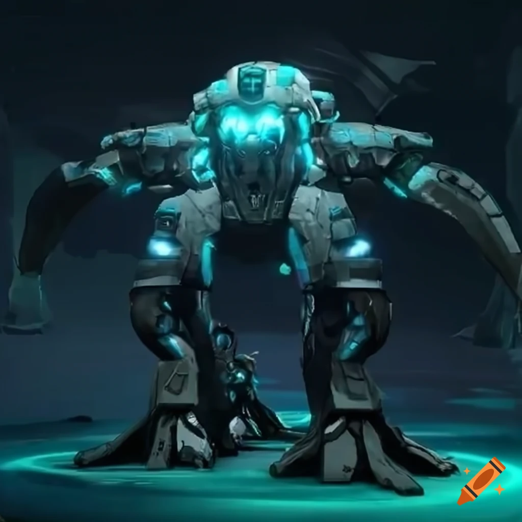 Sleek and powerful mech suited up for action in the subnautica series ...