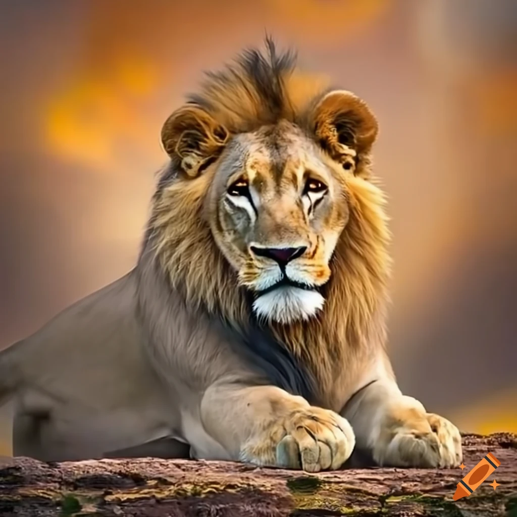 Ferocious lion representing a pride in canada on Craiyon