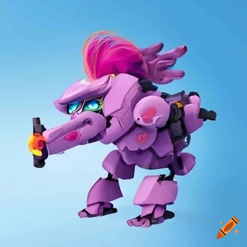 Customized my little pony mech design on Craiyon