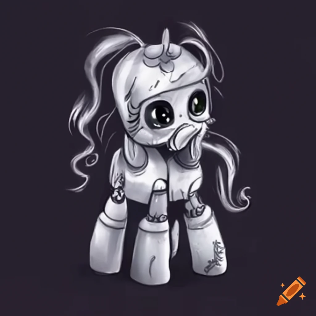 My little pony sweetie robot on Craiyon