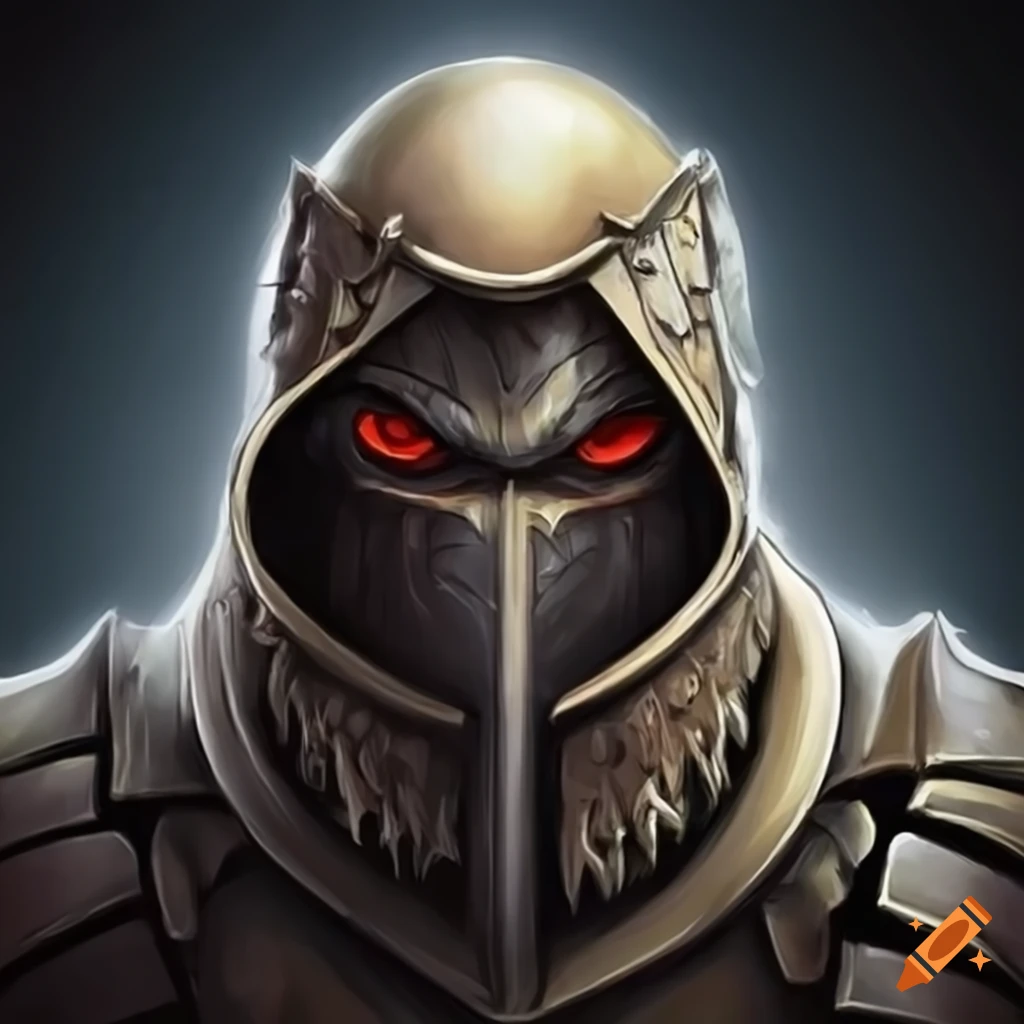 Angry knight in armor on Craiyon