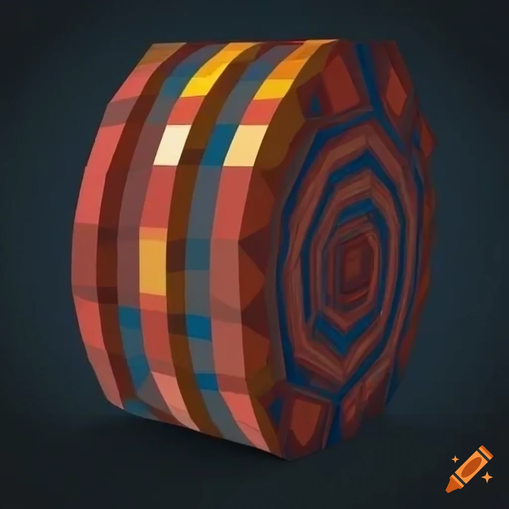 Abstract low poly polygon mesh weight bench in comic strip style on Craiyon