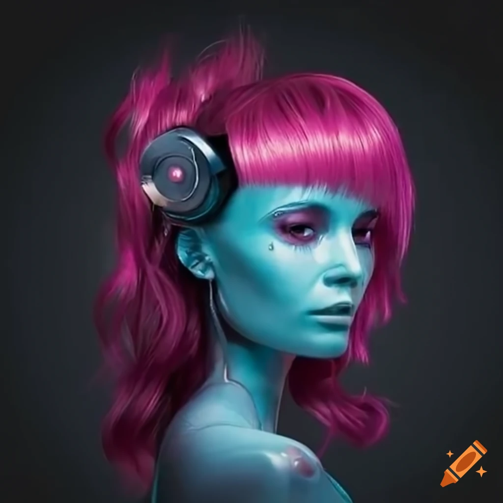 Robot hair dresser on Craiyon