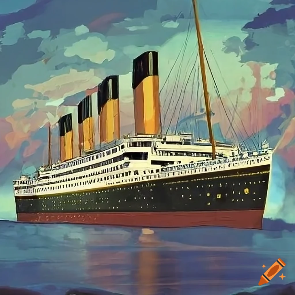 Titanic artwork on Craiyon