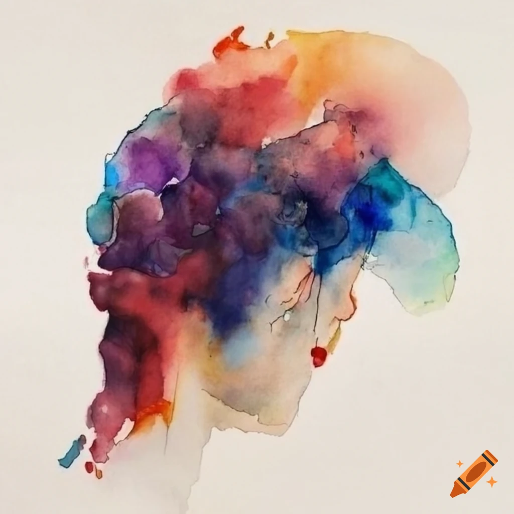 Watercolor painting with the word 'masterpiece' on it on Craiyon