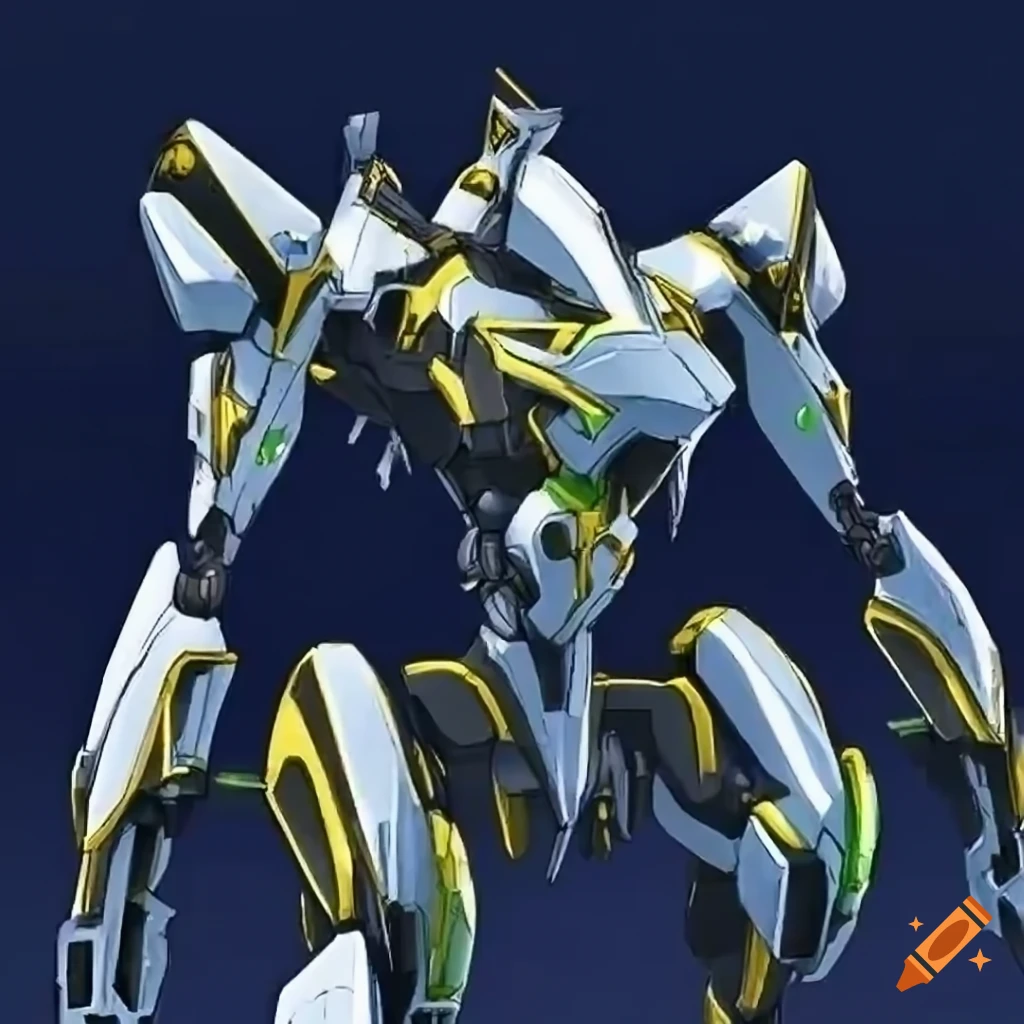 Detailed light mech style from code geass with powerful and athletic ...