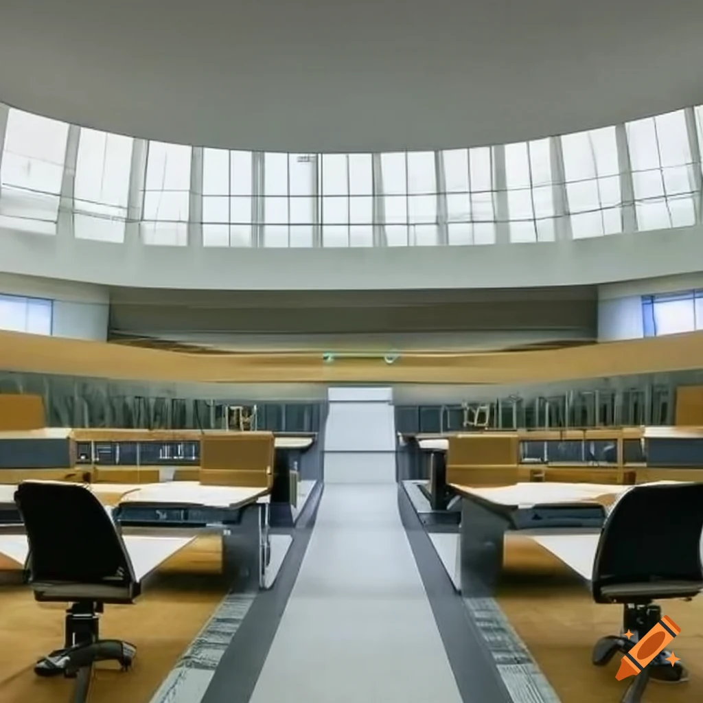 Modern interior design of a small parliament resembling the faroe ...