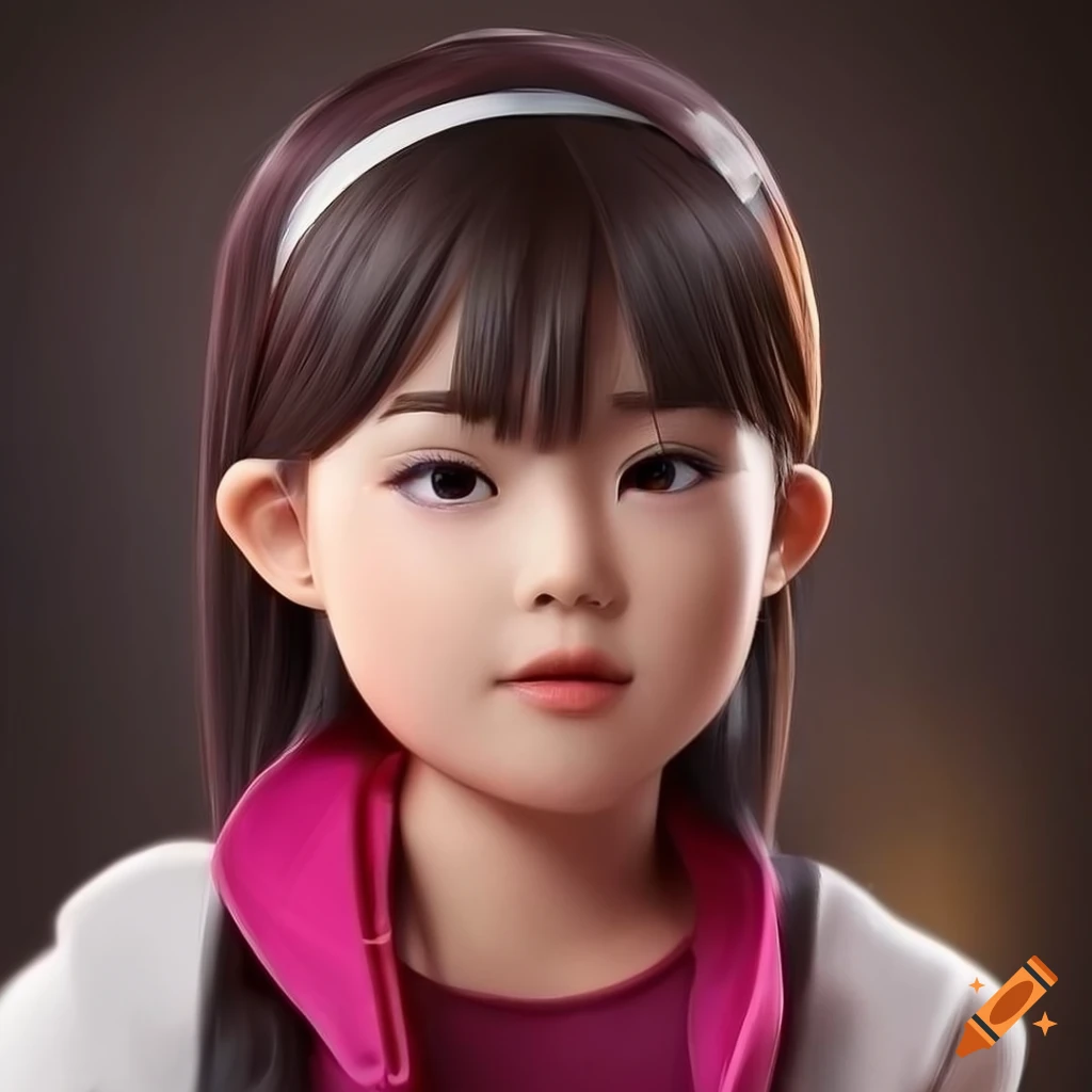 Portrait of mabel pines in high-resolution detail on Craiyon