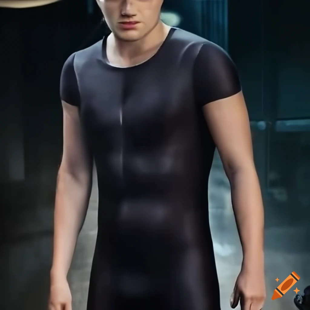 Actor josh hutcherson in a spandex bodysuit on Craiyon