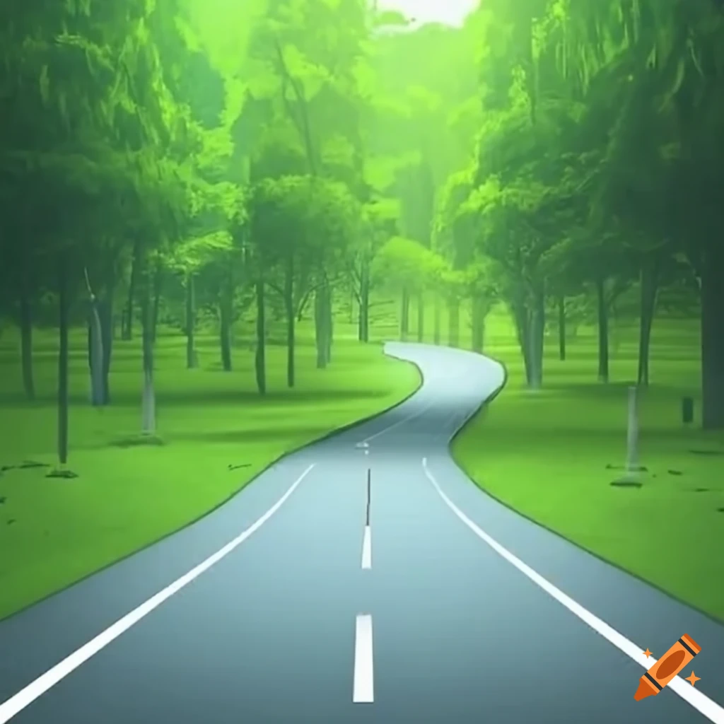 Smart sustainable road on Craiyon