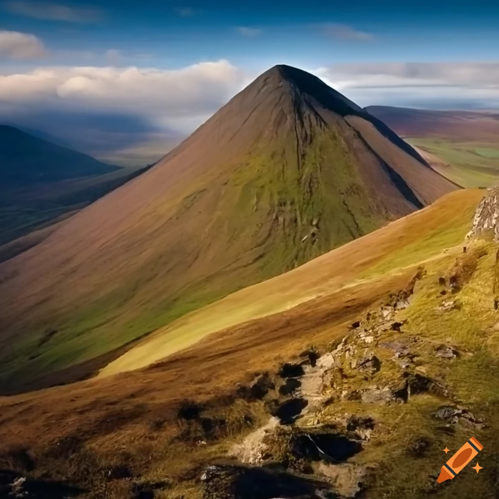 View of galtee mountains in tipperary on Craiyon