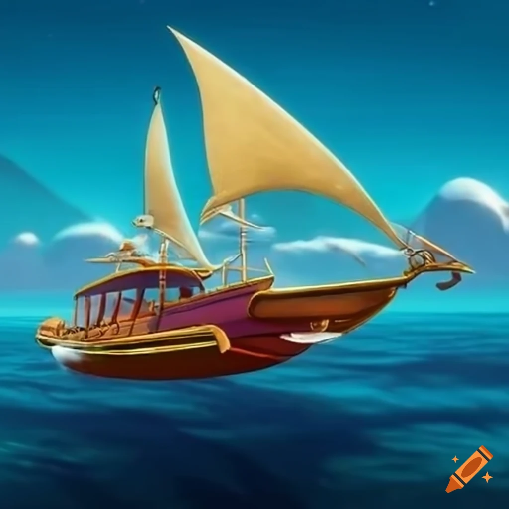 Sailing flying vessel from Treasure Planet on Craiyon