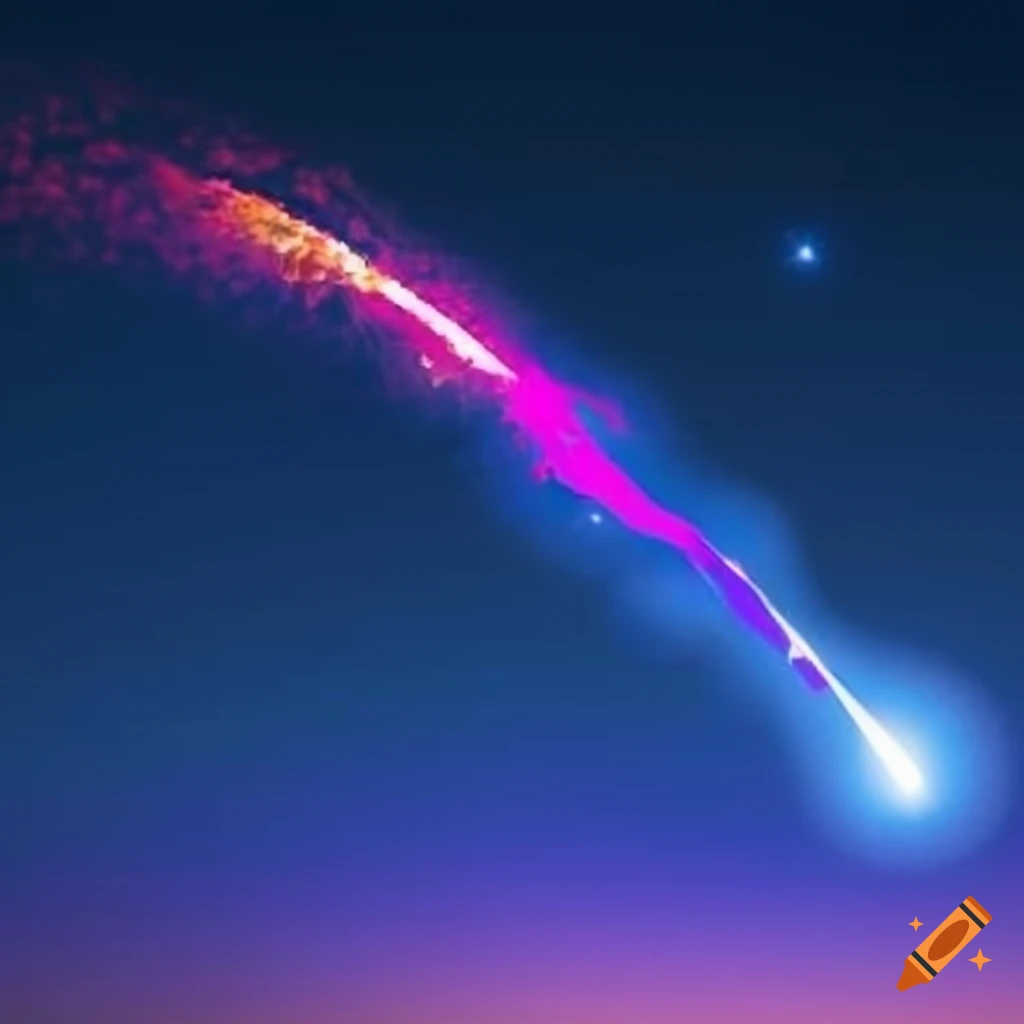 Shooting star logo symbolizing innovation and excellence on Craiyon