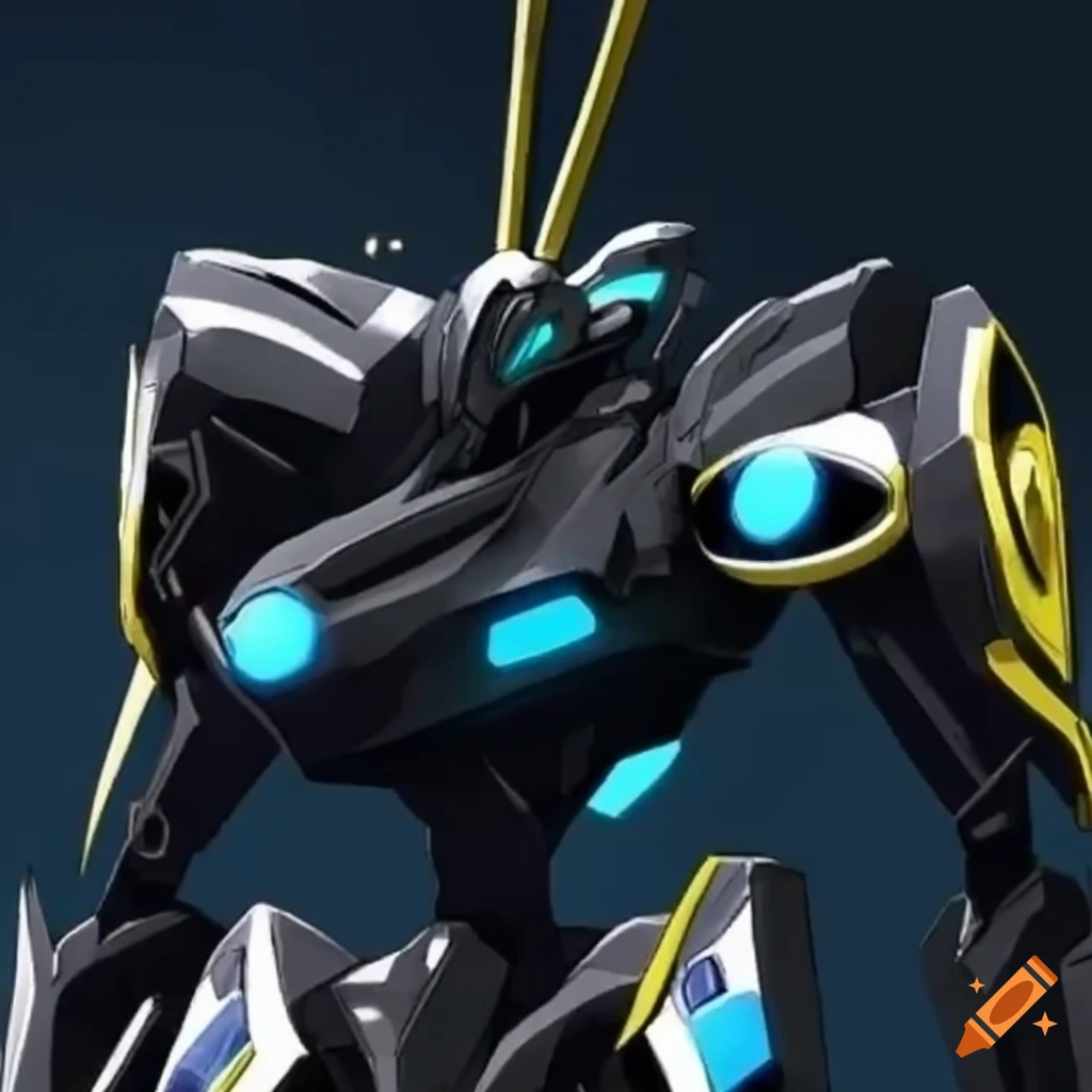 Detailed light mech style in code geass with powerful and athletic ...