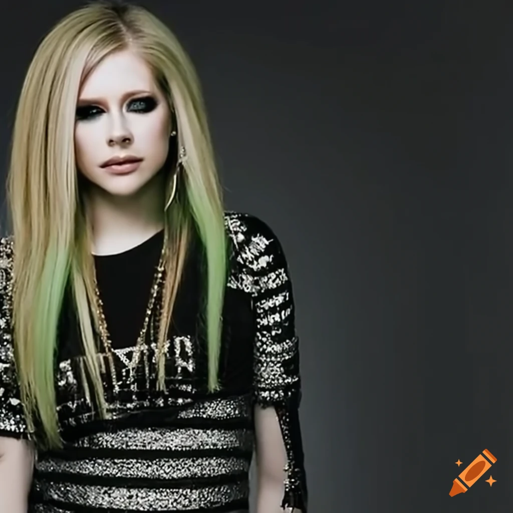 Avril lavigne in a movie scene on Craiyon