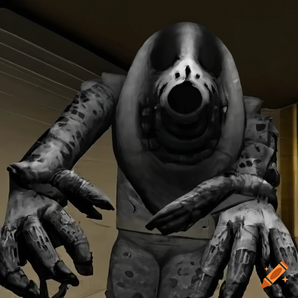 Anomalous entity in scp containment breach on Craiyon