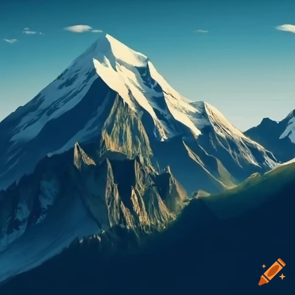 Mountain view on Craiyon